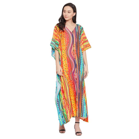 Gypsie Blu | Dresses | Gypsie Blu Womens Maxi Dress Multi Caftan With ...